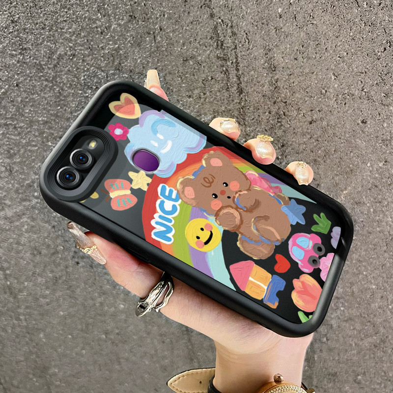 Jual Casing Hp OPPO F9 F9 Pro A7x Realme 2 Pro Realme U1 Case Beruang lukisan cat minyak pola HP ...