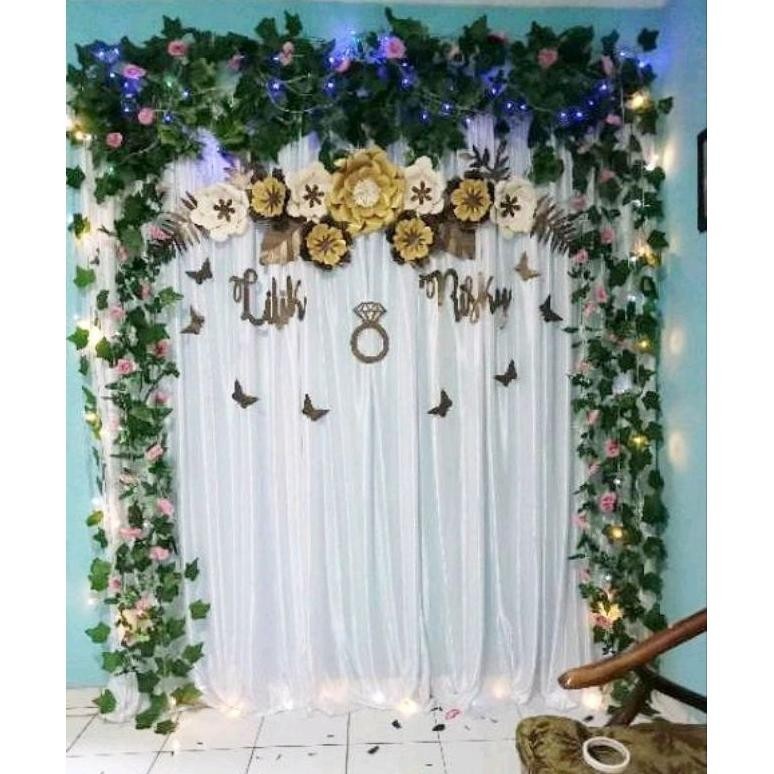 Jual SPECIAL ready paper flower dekorasi tunangan bunga kertas backdrop ...
