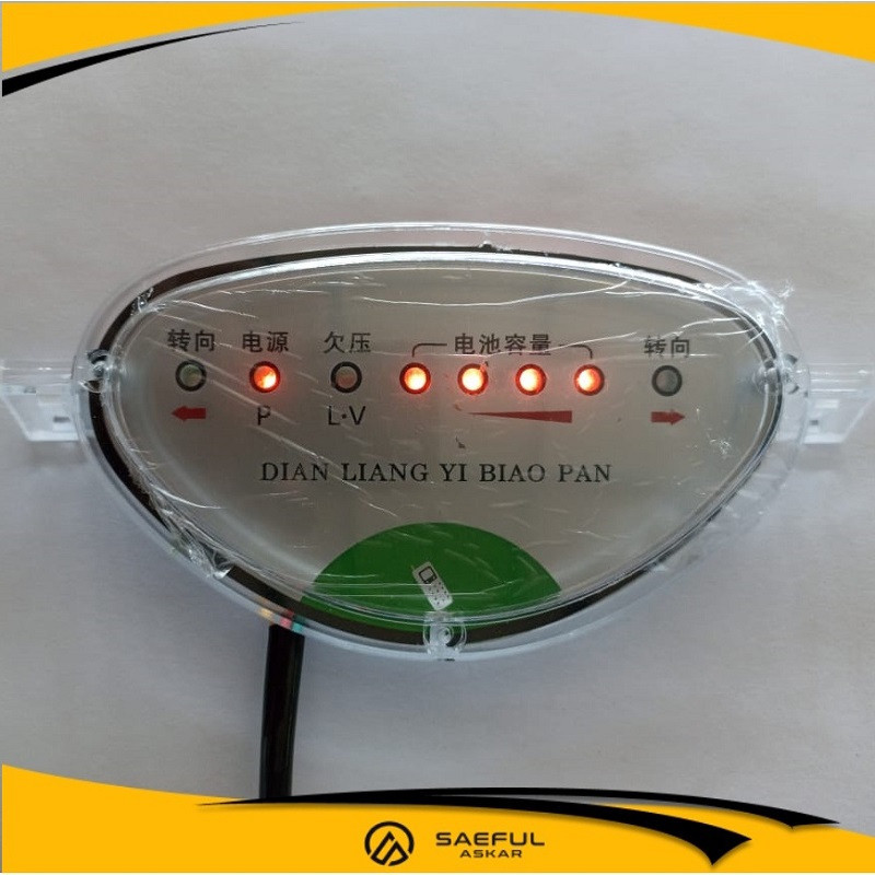 Jual Indikator Display Speedometer Sepeda Listrik Motor Listrik 48v 60v ...