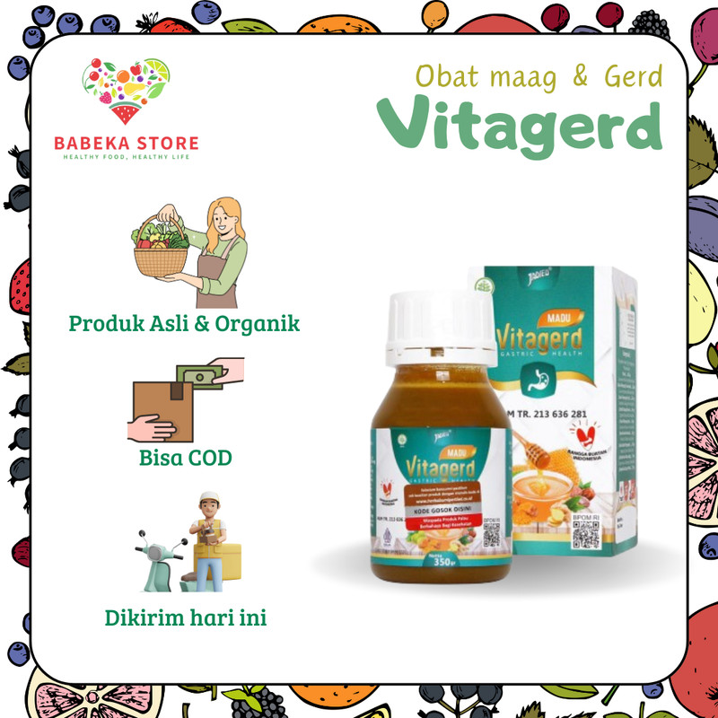 Jual MADU VITAGERD ORIGINAL - MADU HERBAL BANTU ATASI MAAG/GERD/ASAM ...