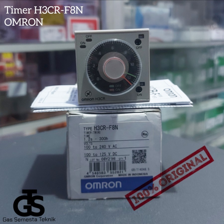 Jual TIMER OMRON H3CR-F8N | TIMER TWIN H3CR F8N | TIMER 2 JARUM H3CR ...