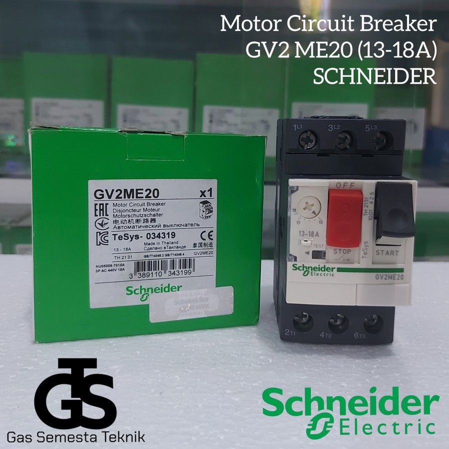 Jual MOTOR CIRCUIT BREAKER GV2ME20 (13-18A) SCHNEIDER | GV2 ME20 SCHNEIDER | Shopee Indonesia