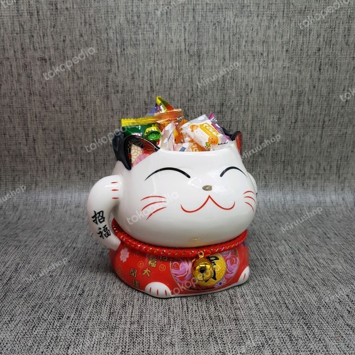 Jual Patung Hiasan Candy Tray Kucing Hampers Imlek Keramik | Shopee ...