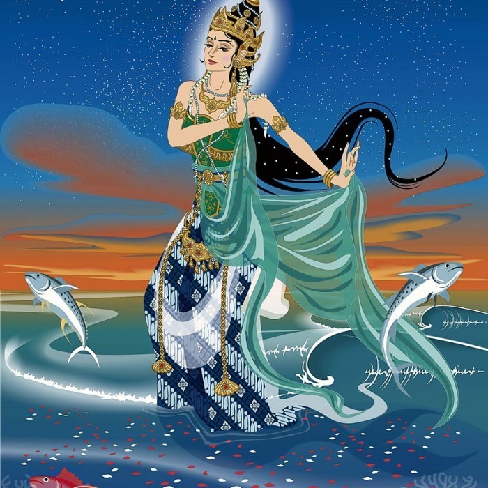 Jual Lukisan Basoeki Abdullah Nyi Roro Kidul Kanjeng Ratu Kidul ...