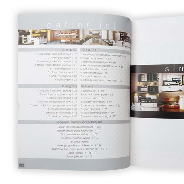 Jual Buku Inspirasi Untuk Dapur Idaman 36 Desain Kitchen Set Pilihan ...