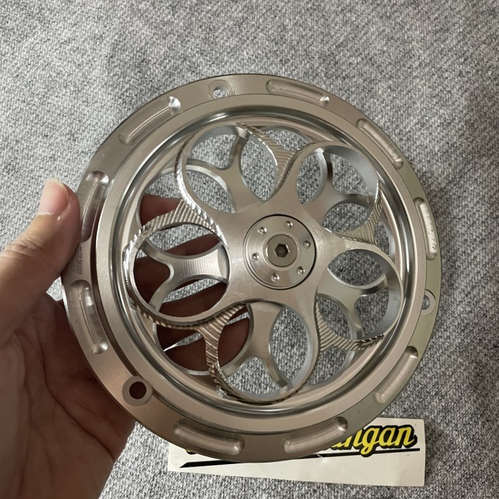 Jual Cover Fan Spinner Full Cnc Chrome For All Modern Vespa Iget-3V ...