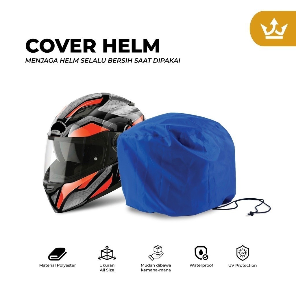 Jual Cover Helm/Sarung Helm Half Full Face Anti Air | Shopee Indonesia