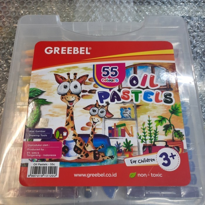 Jual Crayon Oil Pastel Grebel 55 Warna -Anza Wahda | Shopee Indonesia