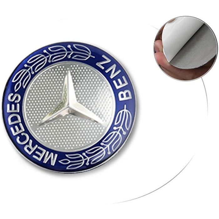 Jual Emblem Stir Logo Biru Padi Mercedes Benz Mercy 52Mm Steering Wheel ...