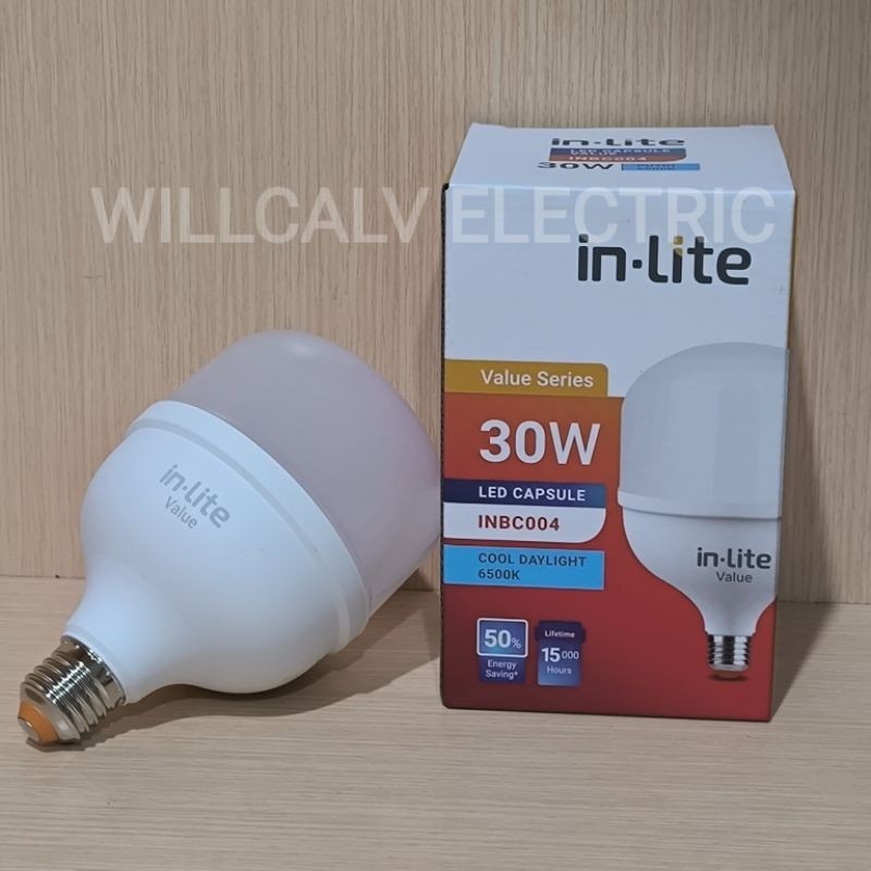 Jual Lampu LED Super terang INLITE In-lite 30W INBC004 Putih 6500K E27 | Shopee Indonesia