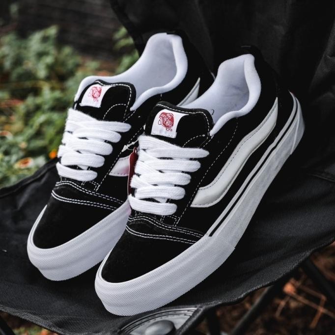 Jual Sepatu Vans Vault Knu-Skool Classic Black White Grade Original ...