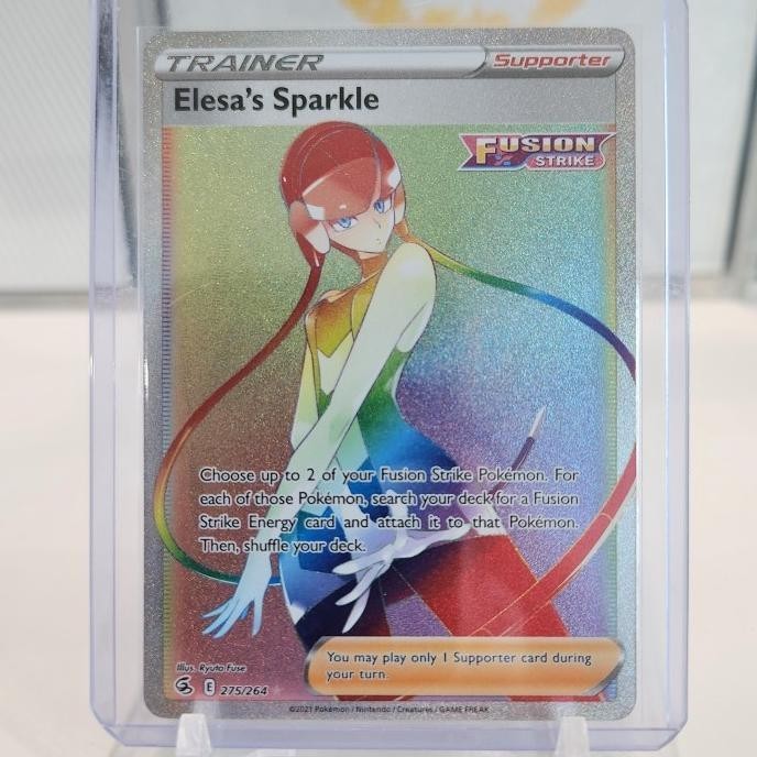 Jual ELESA'S SPARKLE 275 Rainbow Rare - Fusion Strike - Pokemon TCG ...
