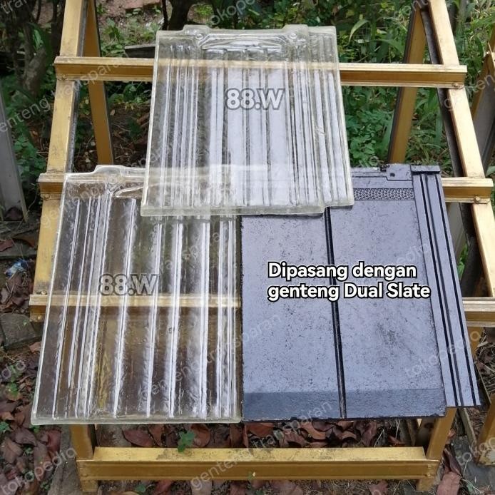 Jual Genteng Transparan 88.W Model Floral Dan Dual Slate | Shopee Indonesia