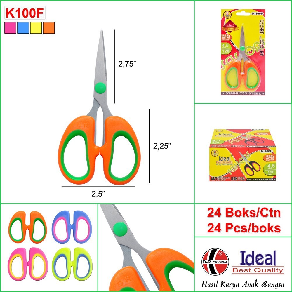 Jual IDEAL Gunting Kertas Fancy K100F K200F K300F K400F K500F | Shopee Indonesia