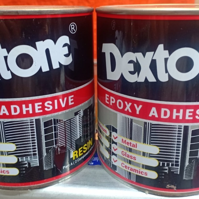 Jual Jual Lem Dextone Epoxy Adhesive(Hardener &Resin) 1 Kg 1 Set ...