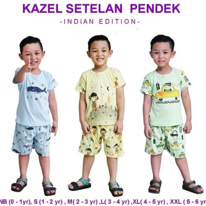 Jual Wah Kazel Setelan Pendek Indian Edition Untuk (0 - 5 Tahun | Shopee Indonesia