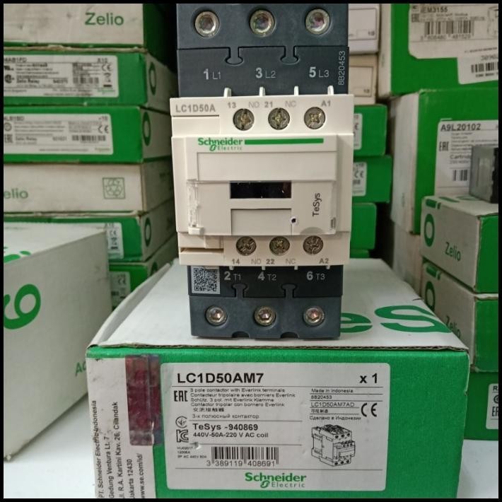 Jual HOT DEAL KONTAKTOR SCHNEIDER LC1D50M7 COIL 220V ORIGINAL ...