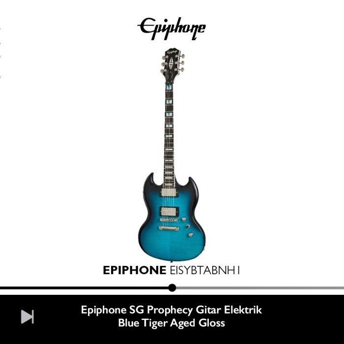 Jual Epiphone SG Prophecy Gitar Elektrik - Blue Tiger Aged Gloss ...