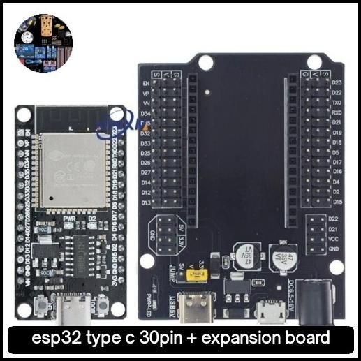 Jual HOT DEAL NEW SET ESP32 30PIN ESP-32 TYPE C USB DEVKIT + SHIELD ...