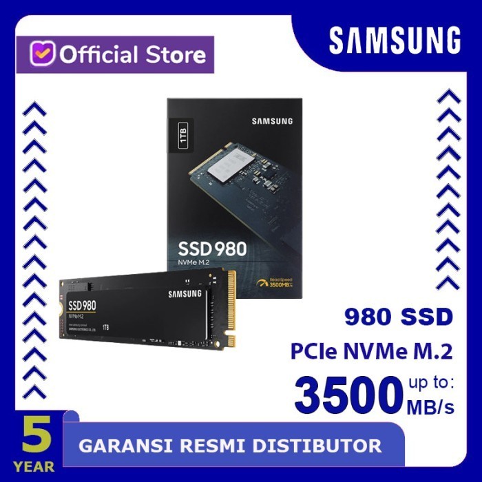 Jual SSD SAMSUNG 980 1TB - SSD M.2 NVME PCIE GEN 3 ORIGINAL BEST ...