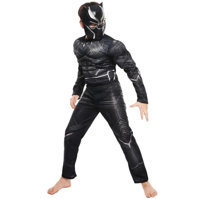 Jual New Black Panther Costume Superkostum Anak Halloween Pahlawan Boy ...