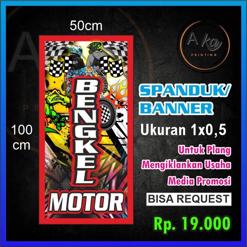Jual Spanduk / Banner Bengkel Motor, 1 HARI JADI | Shopee Indonesia