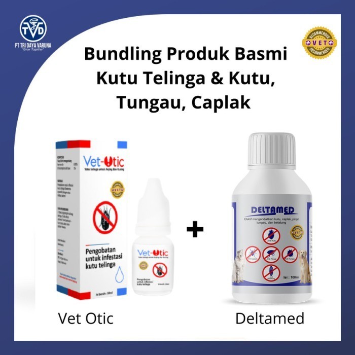 Jual Bundling Bebas Earmite & Kutu Tungau Caplak VetOtic med Ampuh ...