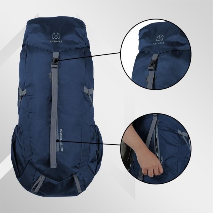 Jual BACKPACK OUTDOOR TAS CARRIER GUNUNG HIKEMORE JETSTREAM ORIGINAL ...