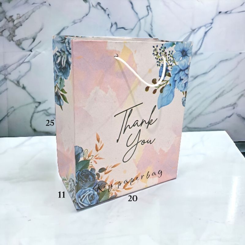 Jual Paper Bag Aesthetic Pink Thank You Uk 20x25 | Shopee Indonesia