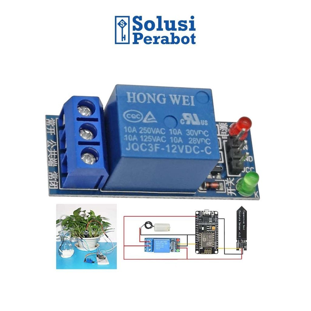 Jual Relay 1 Channel 12V 5V SP / Modul Arduino DC Low level Trigger ...