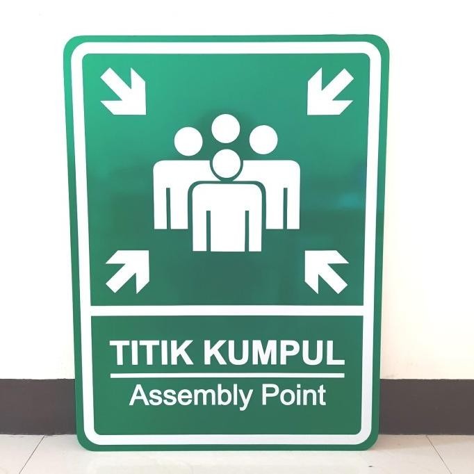 Jual Rambu Titik Kumpul 45Cm X 60Cm Plat Alumunium | Shopee Indonesia