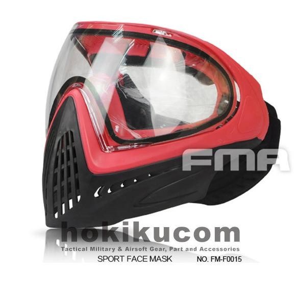 Jual Tactical Mask FMA F1 Full Face Safety Airsoft Double Layer Lens ...