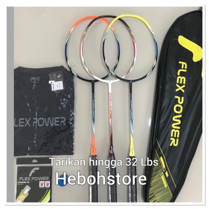 Jual Raket badminton FLEX POWER SABRE BLADE ORI KOMPLIT 32 Lbs | Shopee ...