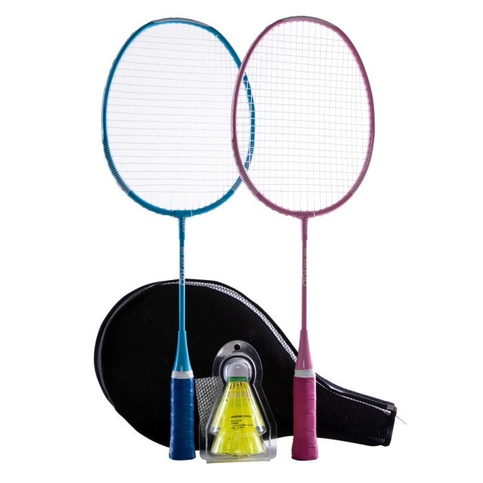 Jual Raket badminton anak Kid badminton racket set starter blue pink ...