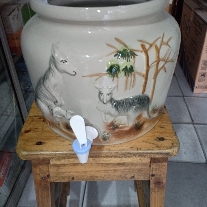 Jual Guci Galon/ Tempat Galon Guci Keramik | Shopee Indonesia