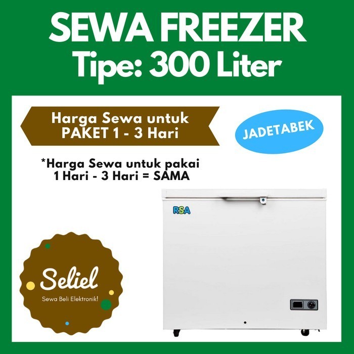 Jual RENTAL (1-3 Hari ) Freezer 300 Liter RSA CF-310 GEA Sharp Murah ...