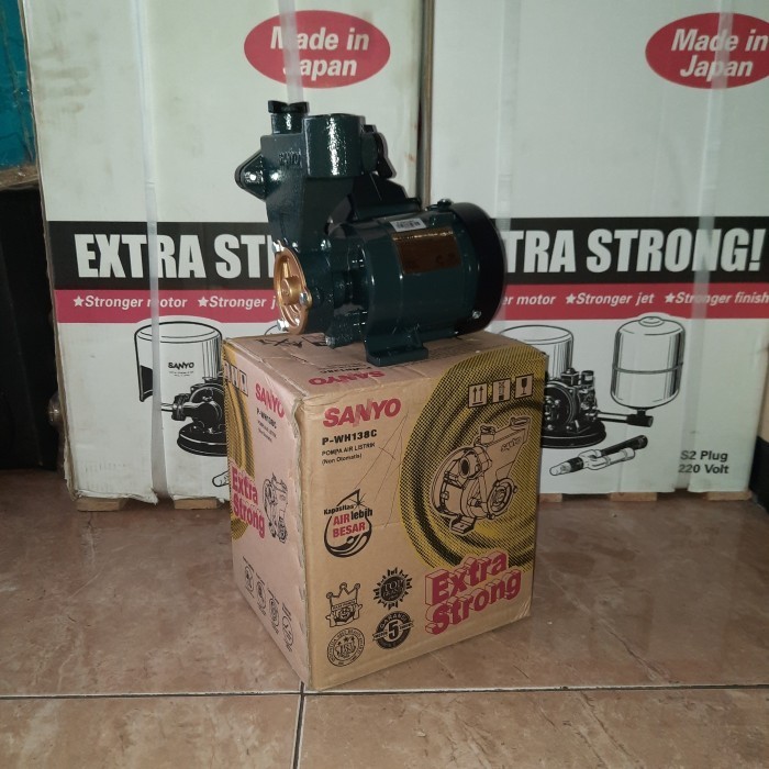 Jual POMPA AIR SANYO PWH 138 C 125 WATT POMPA DORONG BOOSTER | Shopee ...