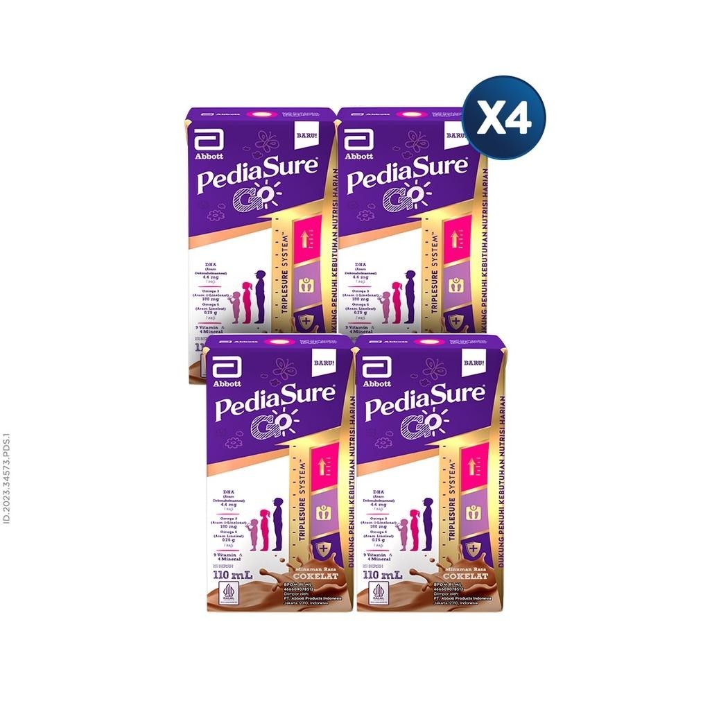 Jual TERMURAH PediaSure Go Cokelat (1-10th) - Nutrisi UHT - 4x110ml rt ...