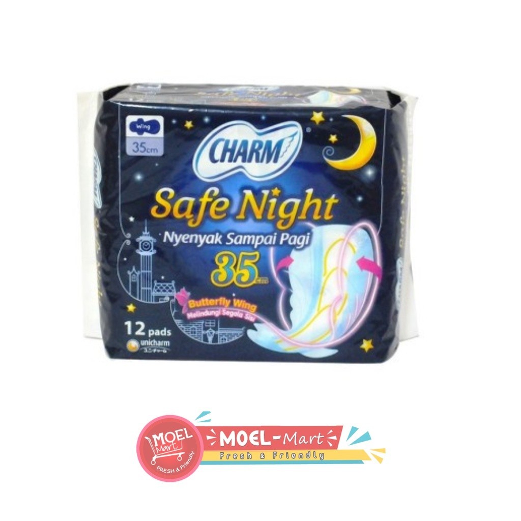 Jual CHARM Body Fit Night Wing 12 Pads 35cm | Shopee Indonesia