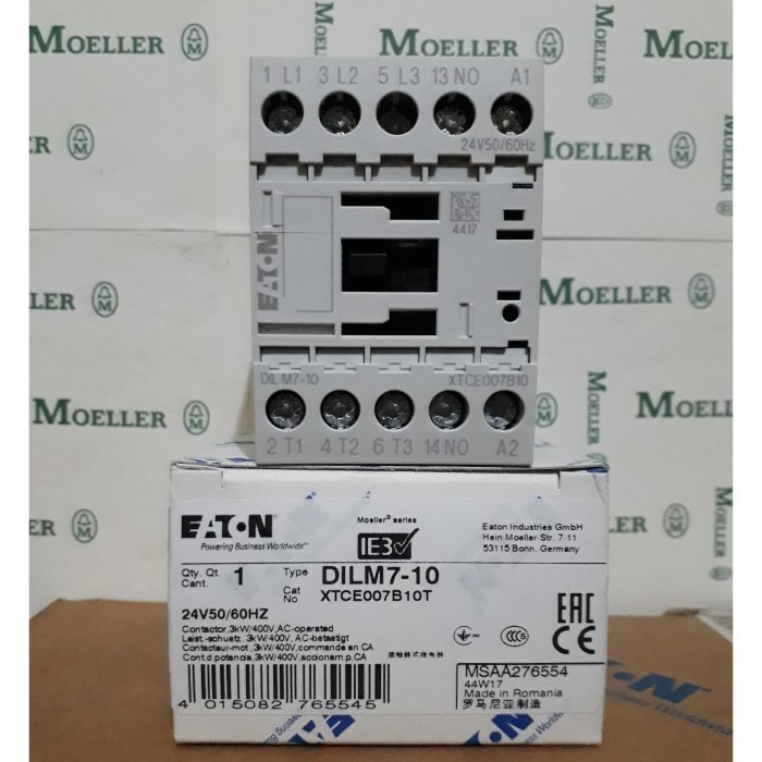 Jual Jual!! DILM7-10(24VAC) Contactor EATON Moeller | Shopee Indonesia