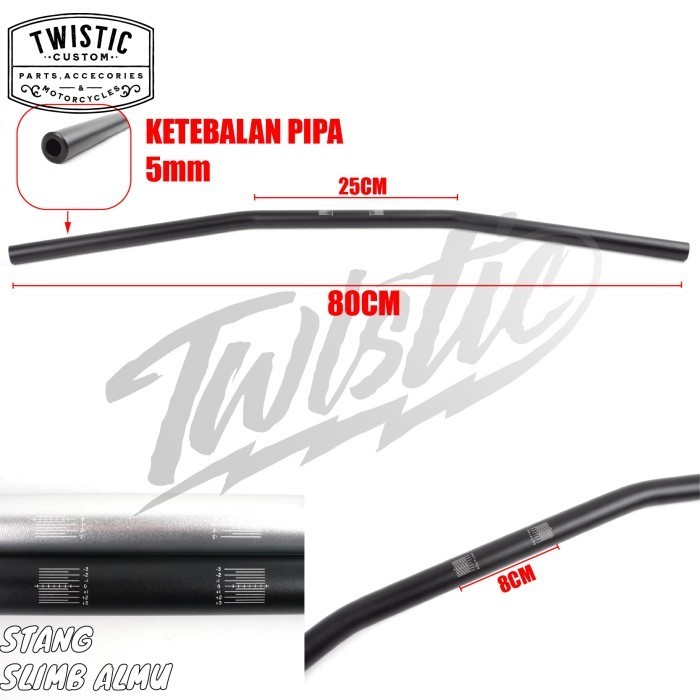 Jual Stang Motor Slimb Almu Drag Bar W175 Benelli Pe 250 Xsr Sm V16 ...