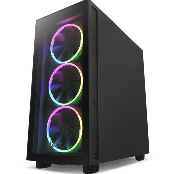 Jual NZXT H7 ELITE MATTE BLACK Mid Tower PC Case Casing Gaming Chassis ...