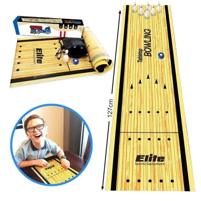 Jual Tabletop Bowling Ball Board Game Mini Table Games For Travel Bar ...