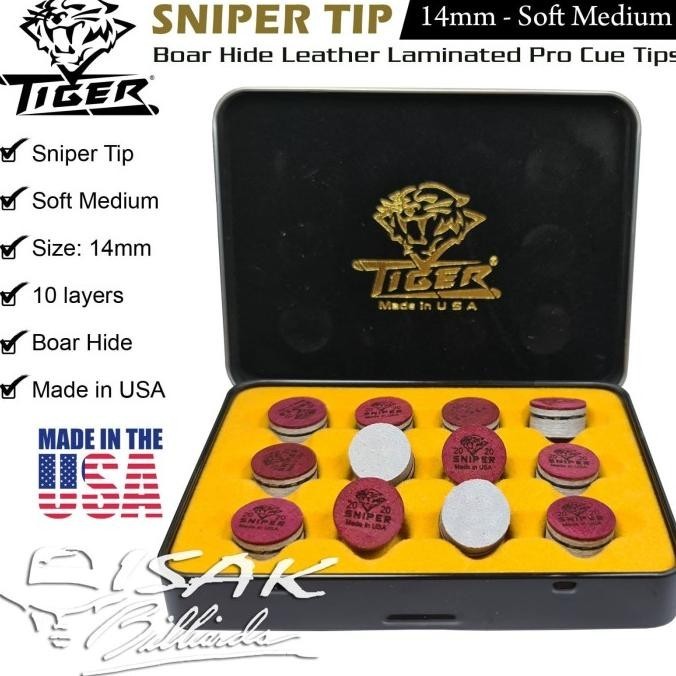 Jual Sniper Laminated Cue Tip - 14 Mm Medium - Billiard Pool Biliar ...