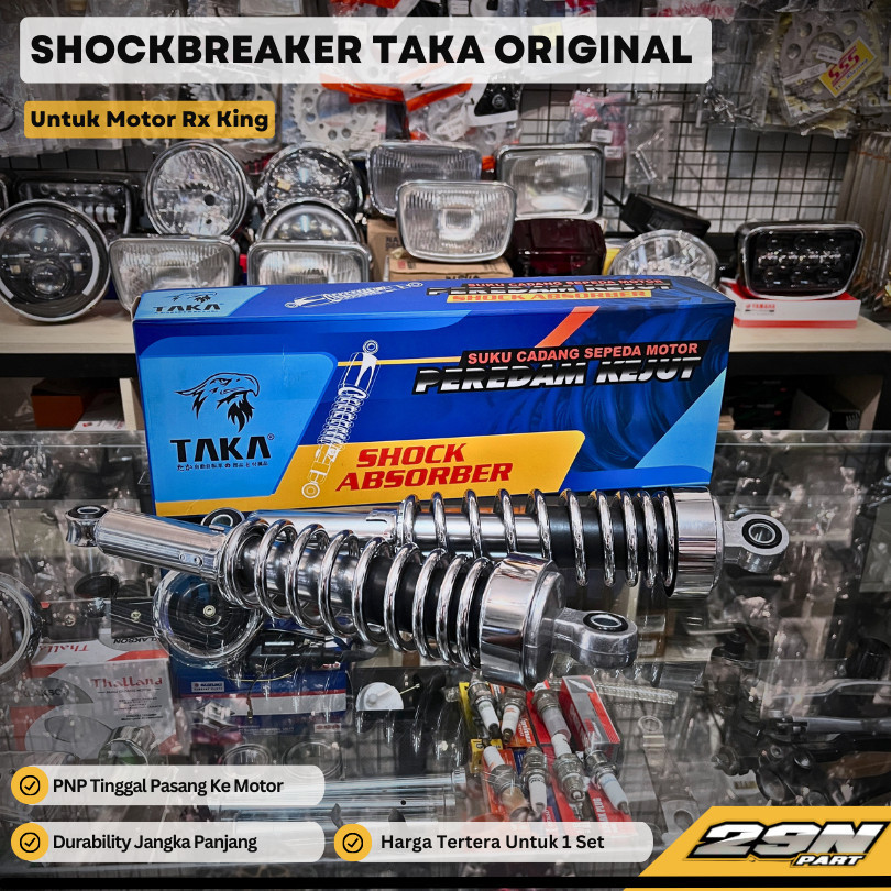 Jual Shockbreaker Shock Belakang RX King RXK RXS Chrome 320 Original TAKA | Shopee Indonesia