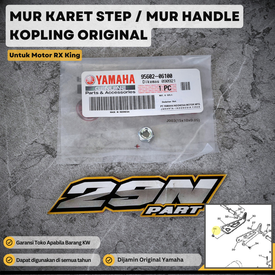Jual Mur 10 Step Depan Belakang Dan Mur 10 Handle Kopling YGP 95602 ...