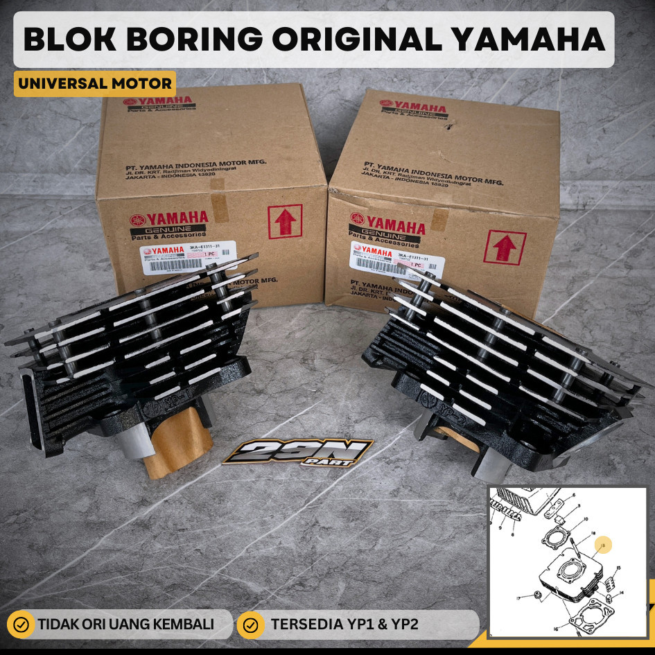 Jual BLOK SEHER RX KING RX-KING RXK YP1 ORIGINAL YAMAHA 3KAE131131 3KA ...