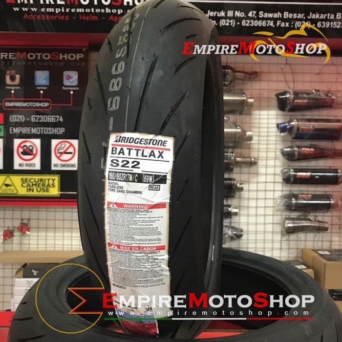 Jual BAN BATTLAX S22 UKURAN 160 / 60 -17 NINJA 250 FI CBR250RR R25 R15 ...
