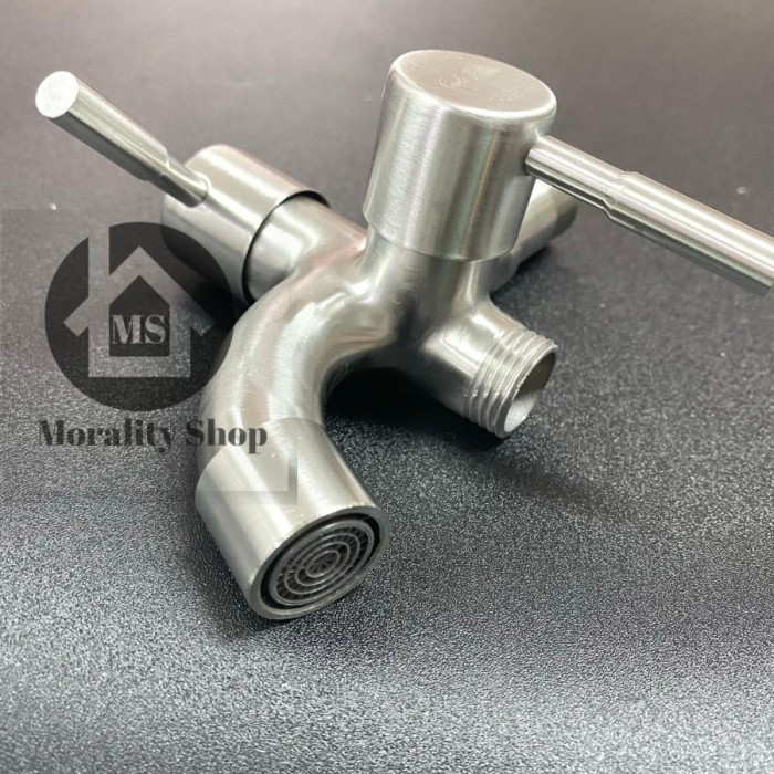 Jual Spesial Kran Cabang Stainless 304 Engkol My05/A56 -Keran Air Shower Double Dua | Shopee ...