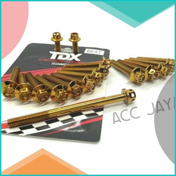 Jual Set Baut Probolt CVT Blok Mesin TDX ORIGINAL Motor Honda Beat Scoopy 1 | Shopee Indonesia